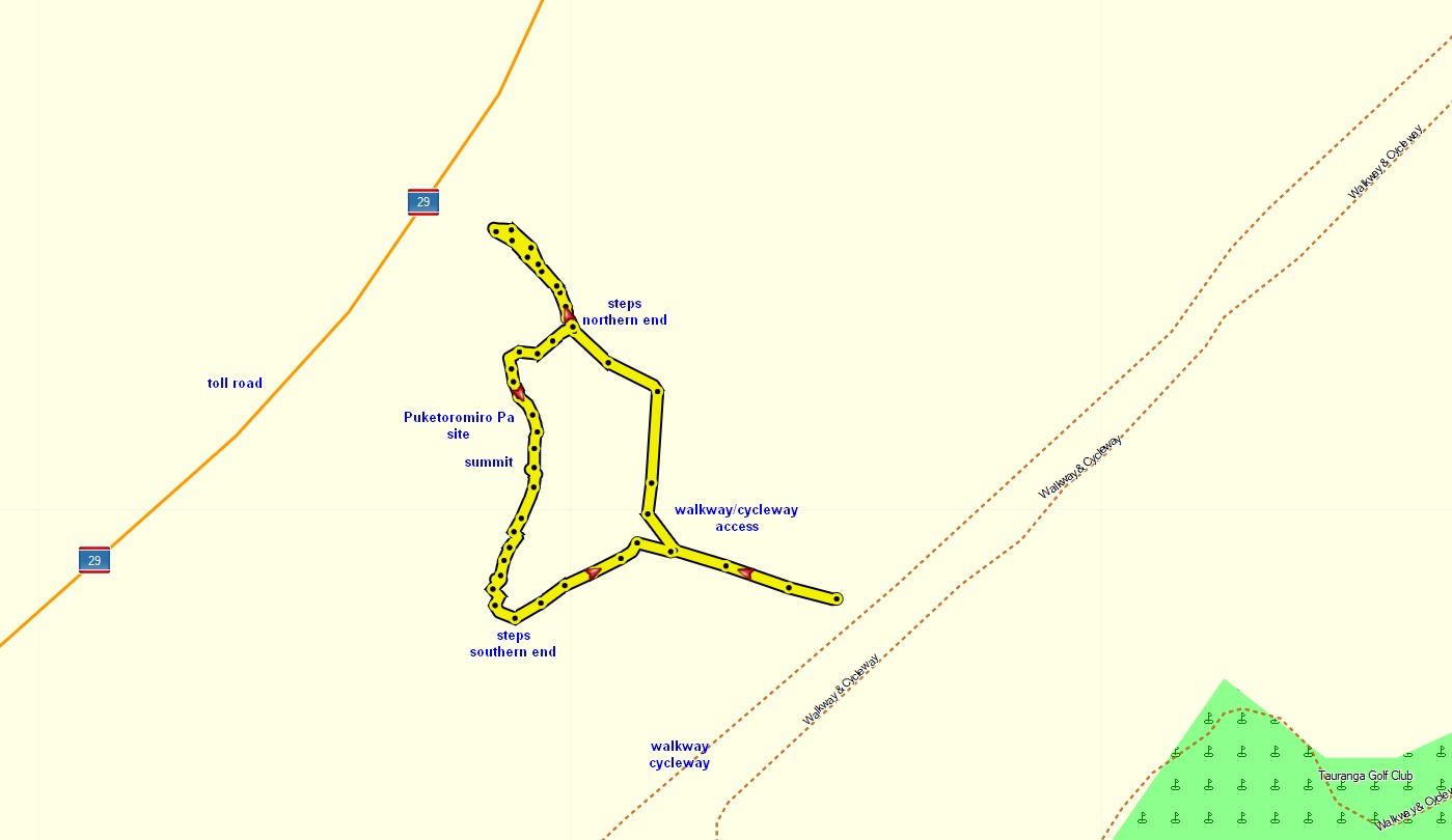 Puketoromiro Pa site, Tauranga | motowalknz